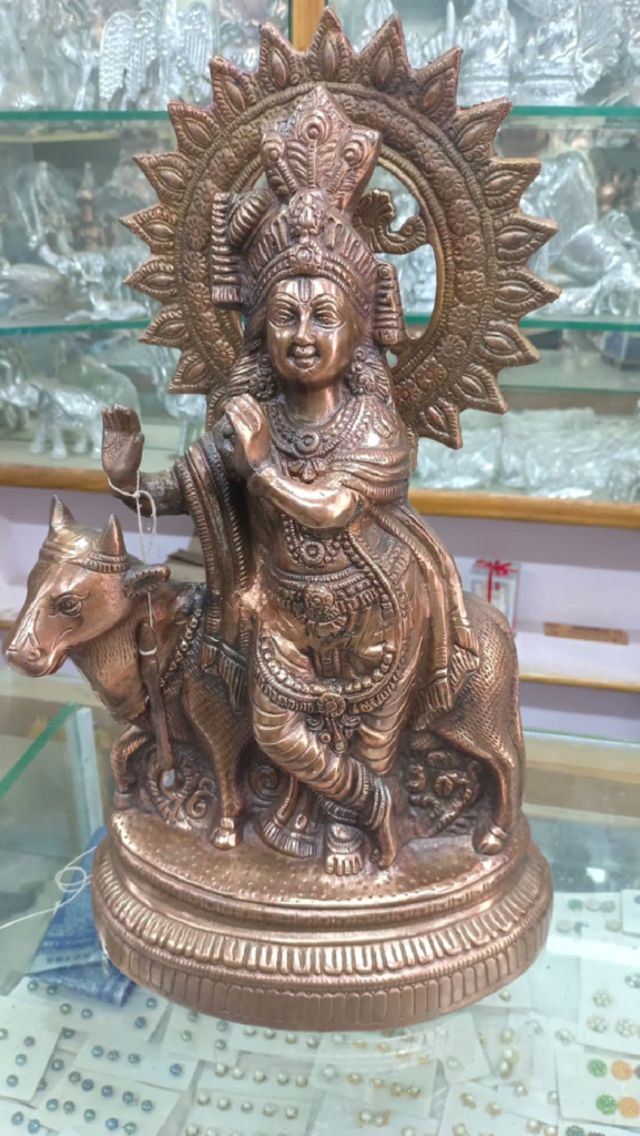 Exotikal Hub | Metal Krishna Statue